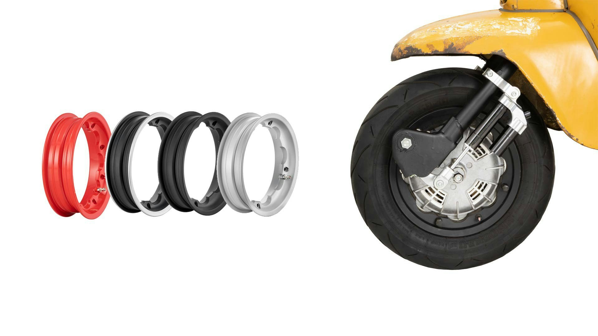 Rim Tubeless SIP for Lambretta 125 LI/Special/GP/DL | Classic Scene ...