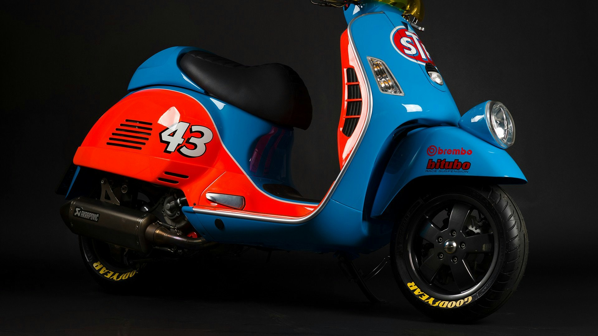 Vespa GTV Custom Project NASCAR | Modern Vespa-Blog | SIP-Scootershop